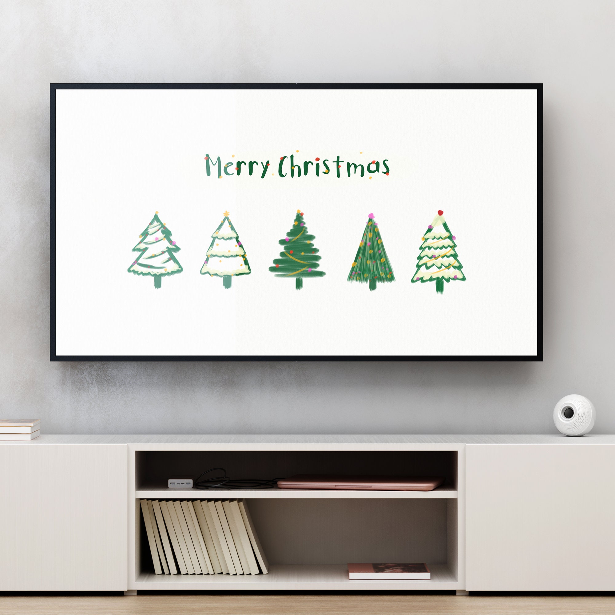 Samsung Frame Tv Art Christmas Frame Tv Holiday Art Frame TV - Etsy