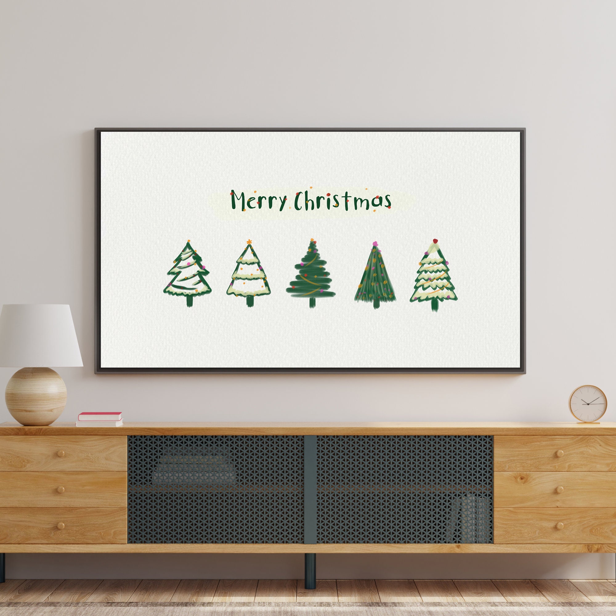 Samsung Frame Tv Art Christmas Frame Tv Holiday Art Frame TV - Etsy
