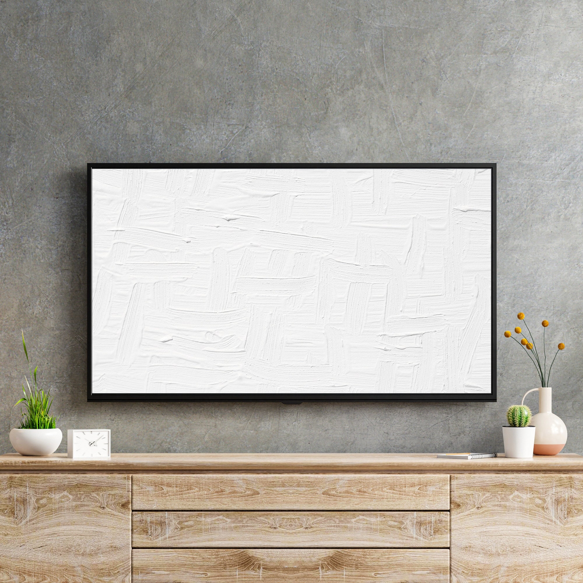Samsung Frame Tv Art Texture, Beige Brush Texture Frame Tv Art, Frame ...