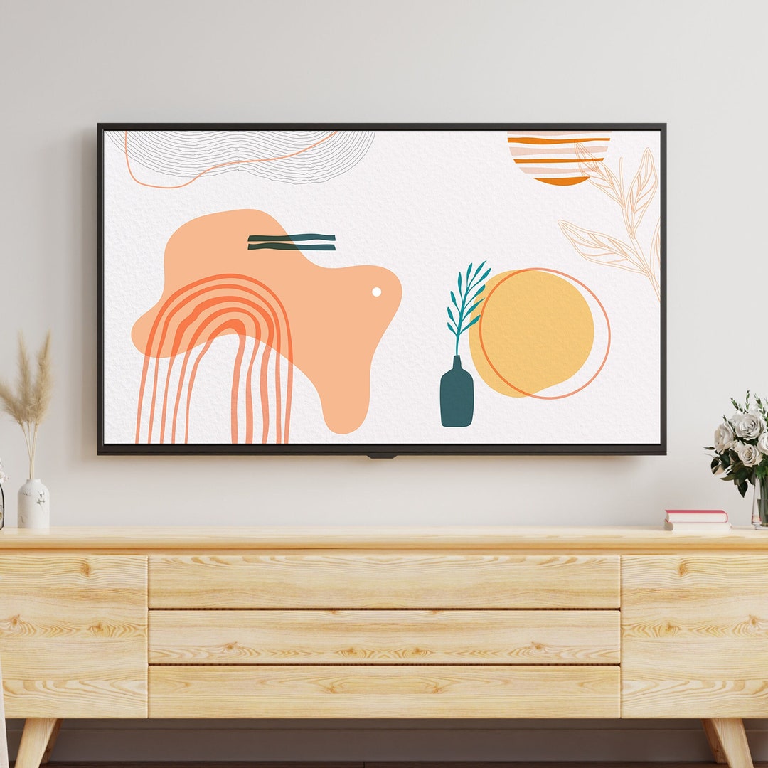 Samsung Frame Tv Abstract, Abstract Geometric Art Frame Tv, Frame Tv ...