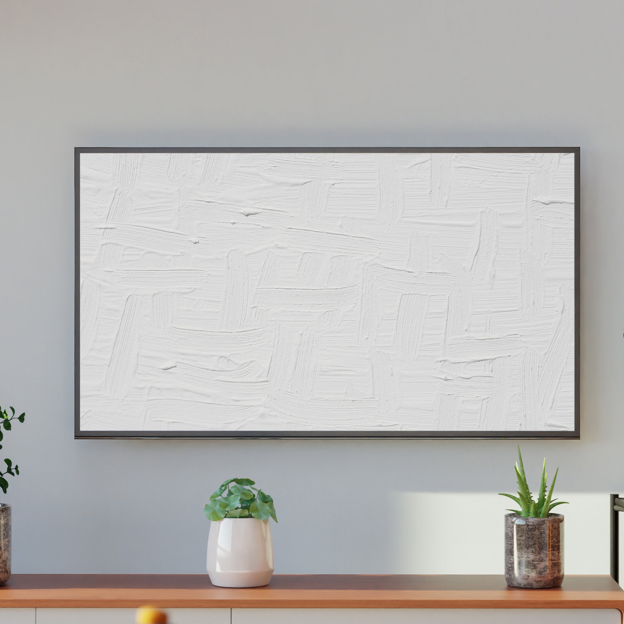 Samsung Frame Tv Art Texture, Beige Brush Texture Frame Tv Art, Frame ...