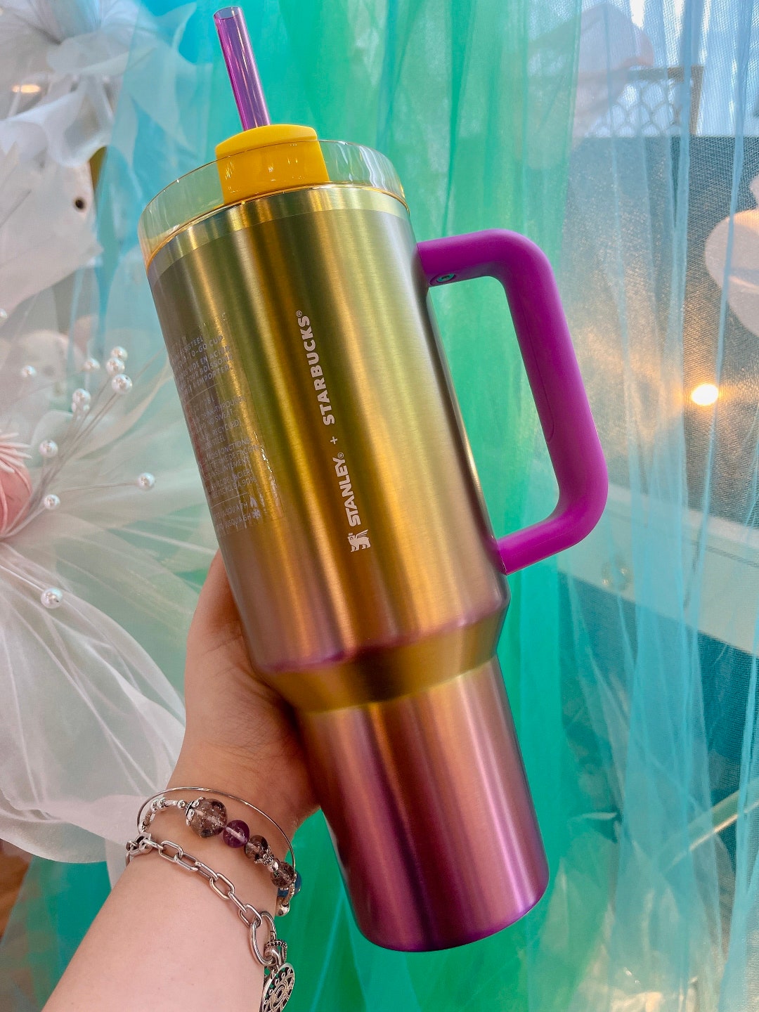 Starbucks Inspired 40oz Sunset Gradient Stanley Cup Personalized - Etsy