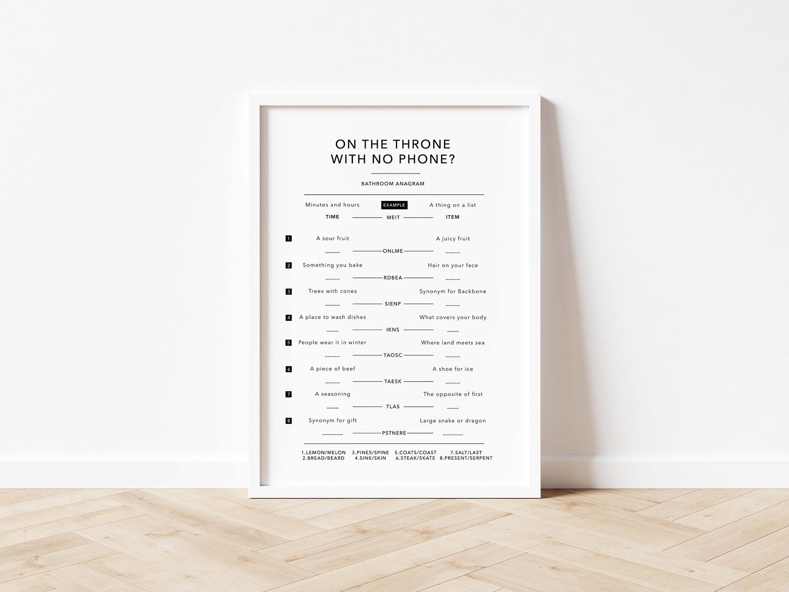Forgot Your Phone Bathroom Sign Anagram Riddles and Word - Etsy