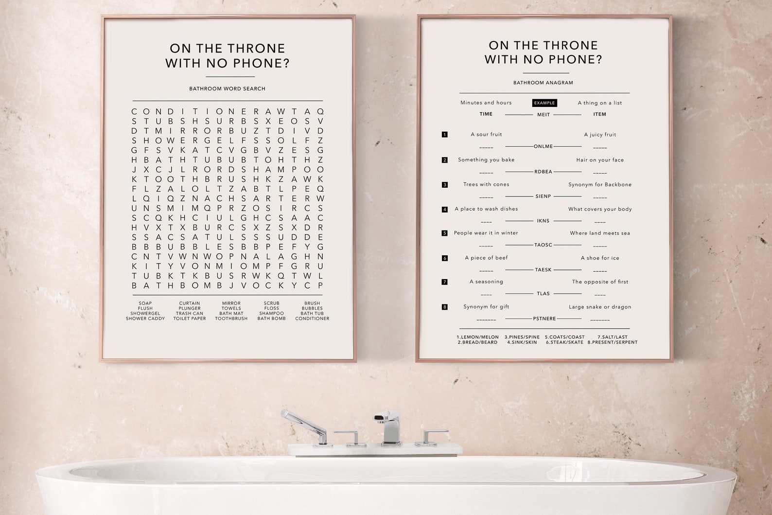 Forgot Your Phone Bathroom Sign Anagram Riddles and Word - Etsy