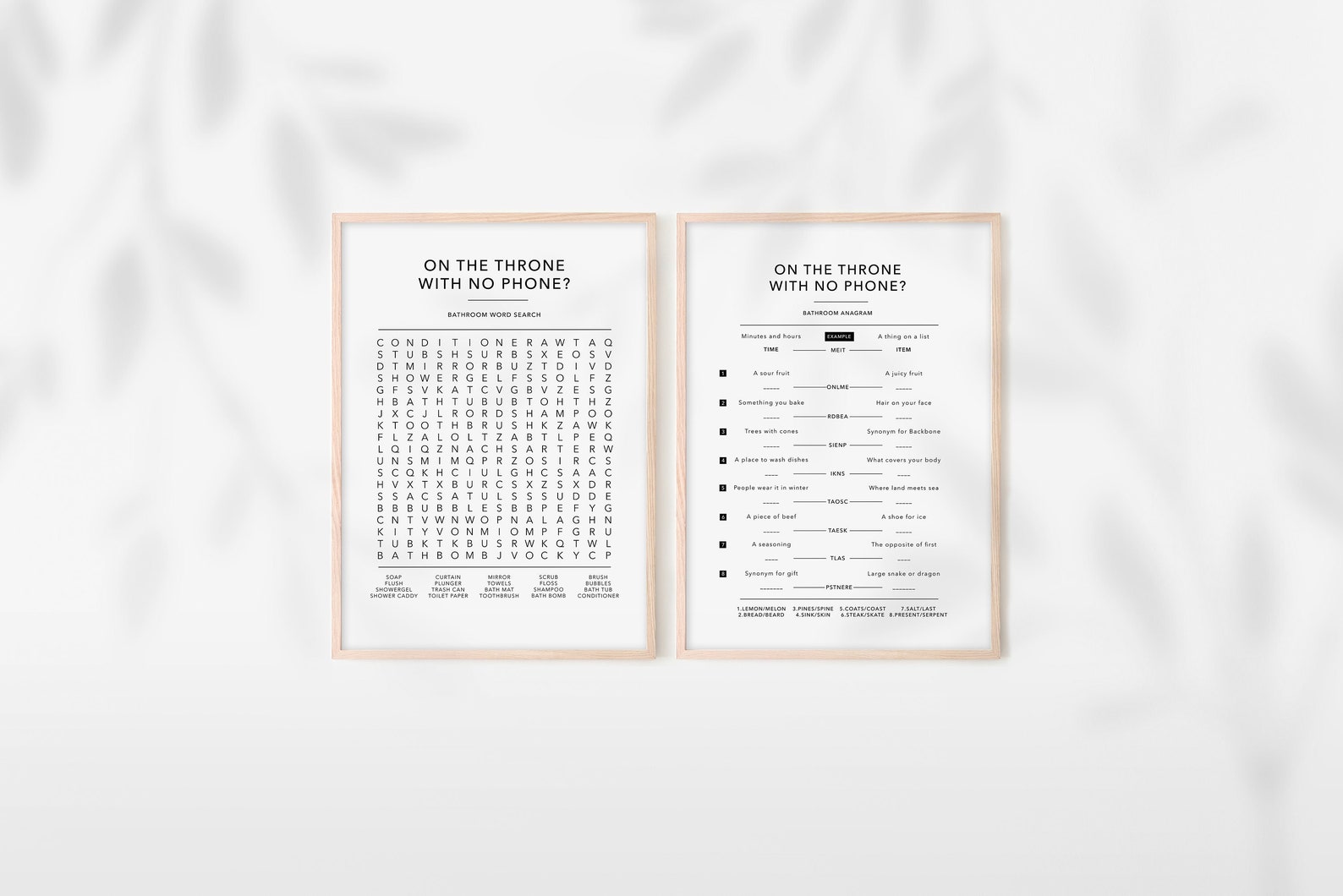Forgot Your Phone Bathroom Sign Anagram Riddles and Word - Etsy