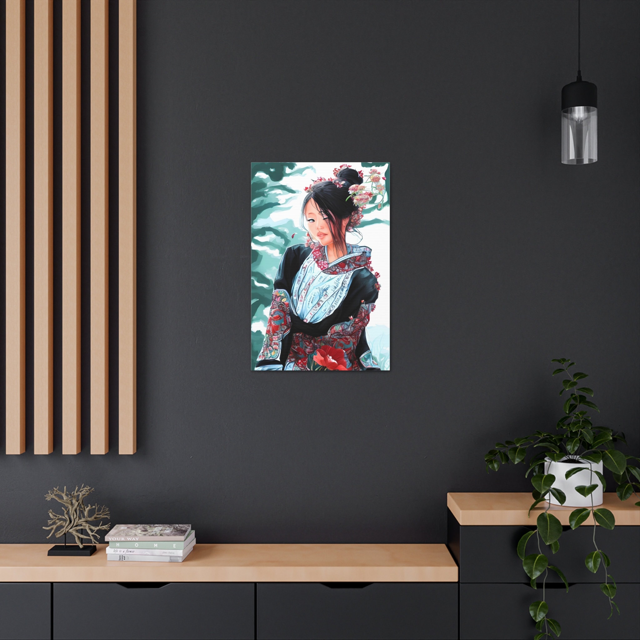 Hmong Girl Winking, Hmong Wall Art Print on Canvas, Hmong Wall Art ...