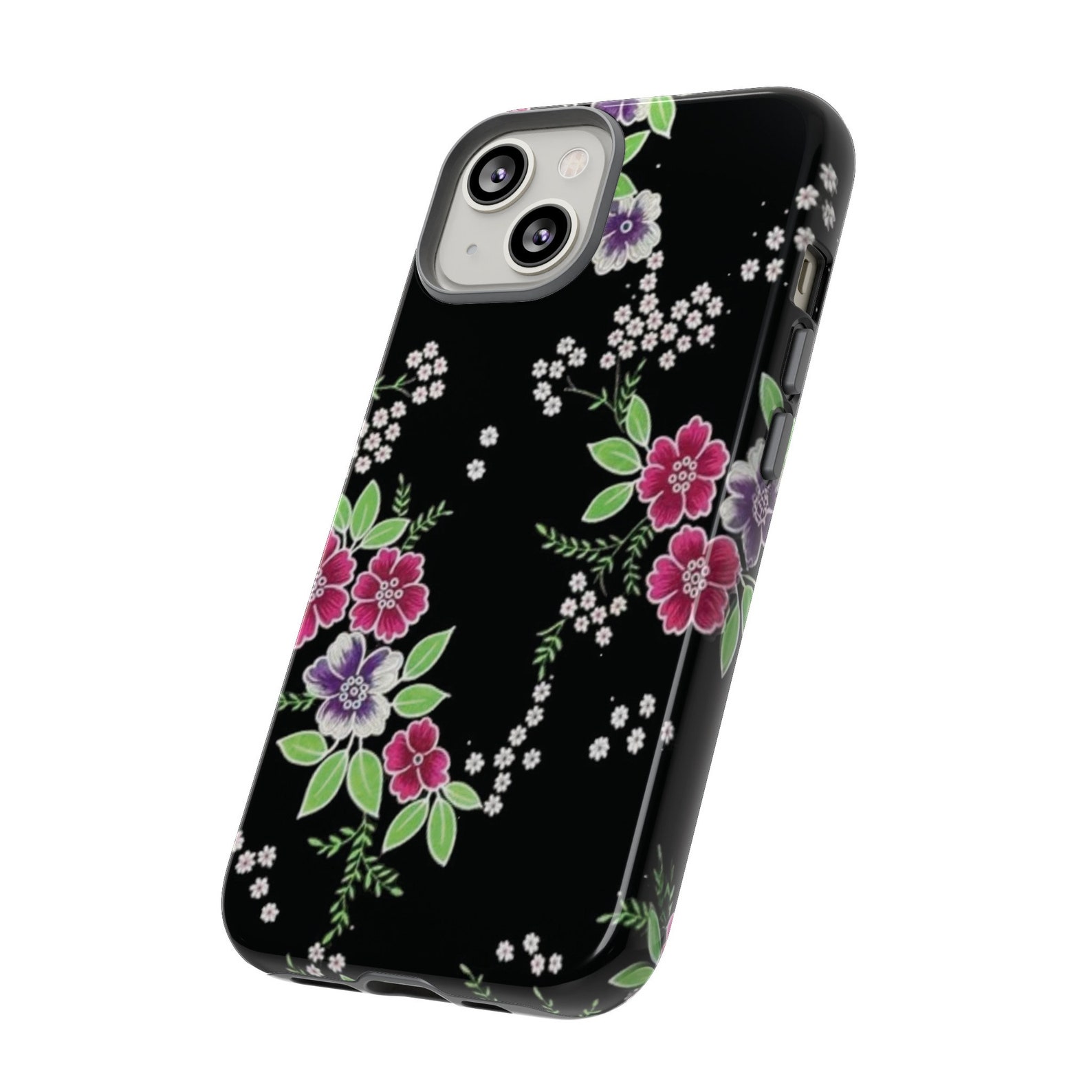 Black Hmong Ntaub Lis Loos Tough Phone Case, Hmong Phone Cases, Hmong ...