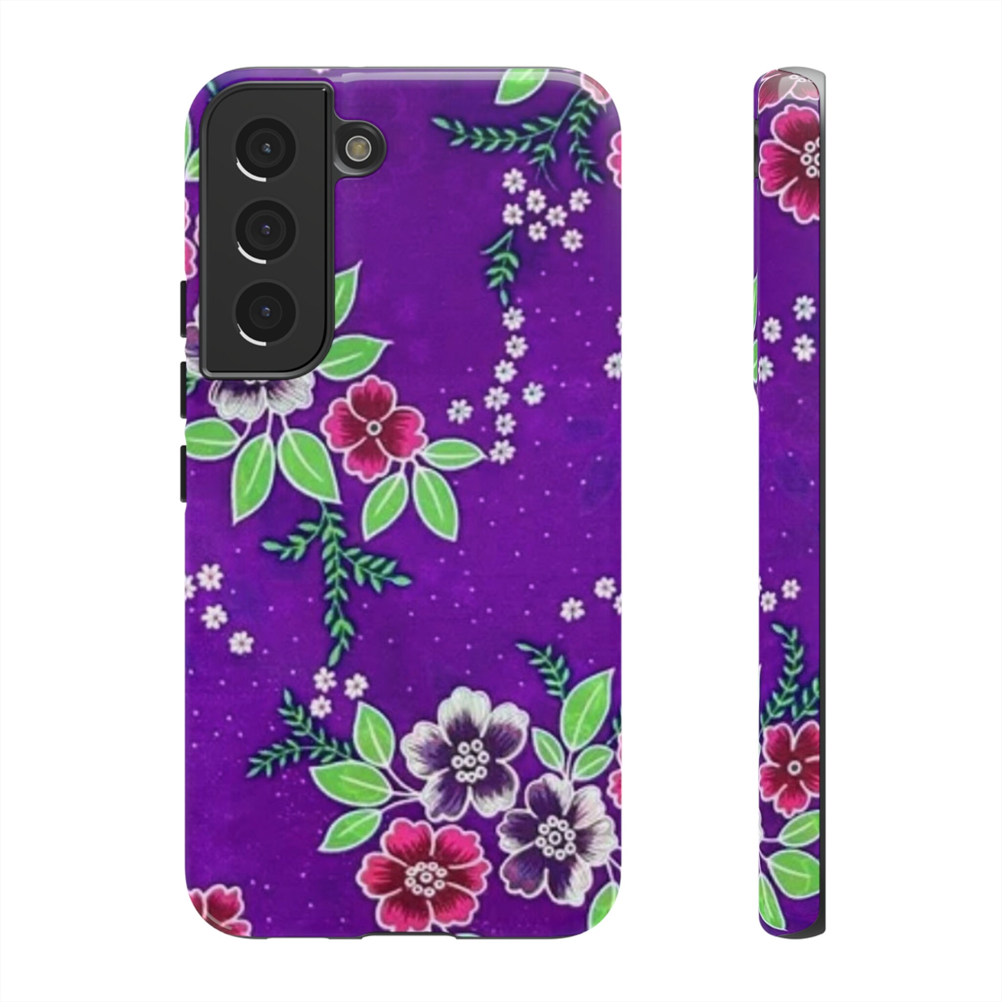 Purple Hmong Ntaub Lis Loos Tough Case for Samsung S10-S22 Ultra ...