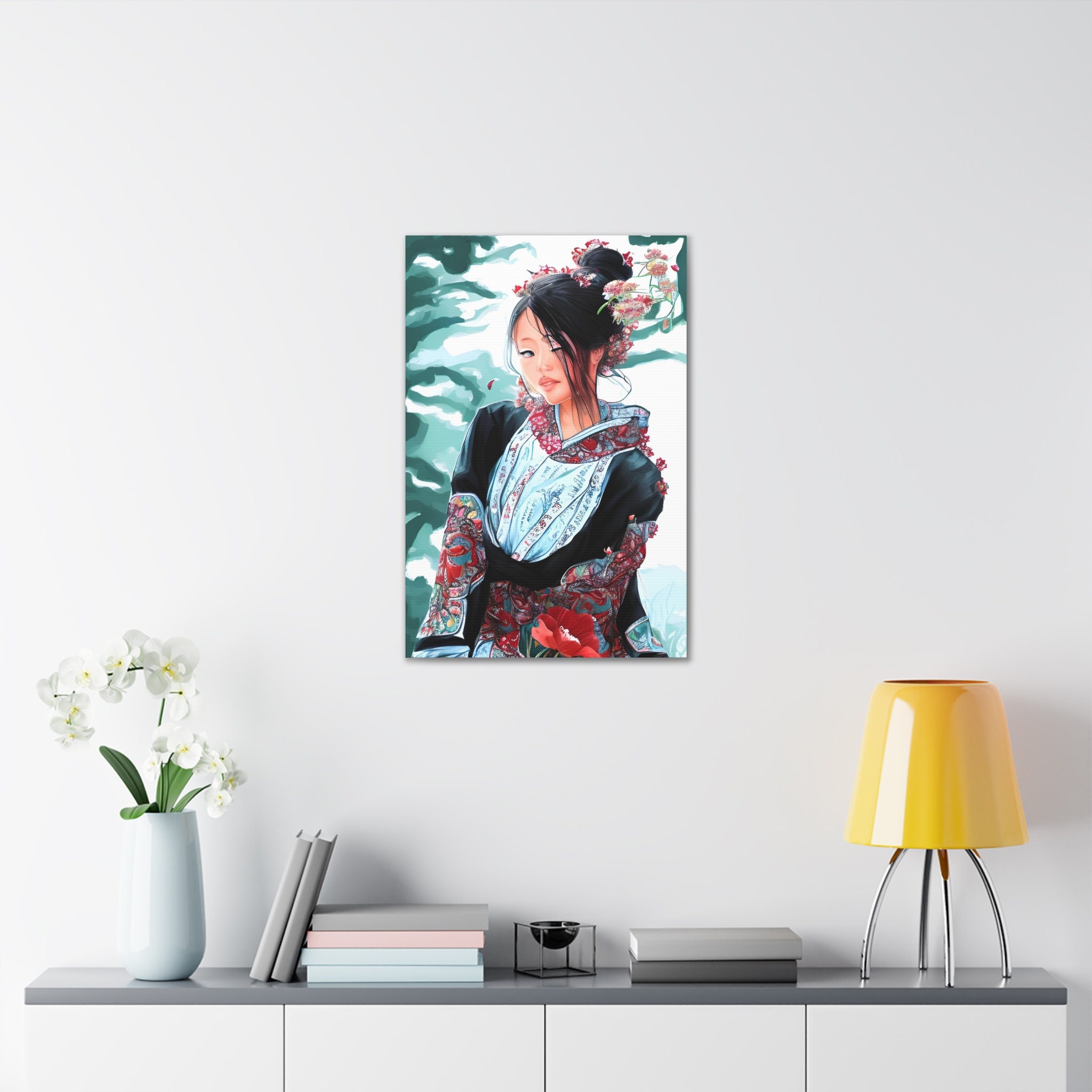 Hmong Girl Winking, Hmong Wall Art Print on Canvas, Hmong Wall Art ...