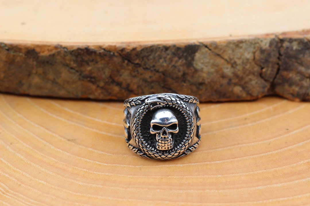 Dragon Biker Ring, Men Ring, Motorcycle Ring, 925 Sterling Silver Ring ...