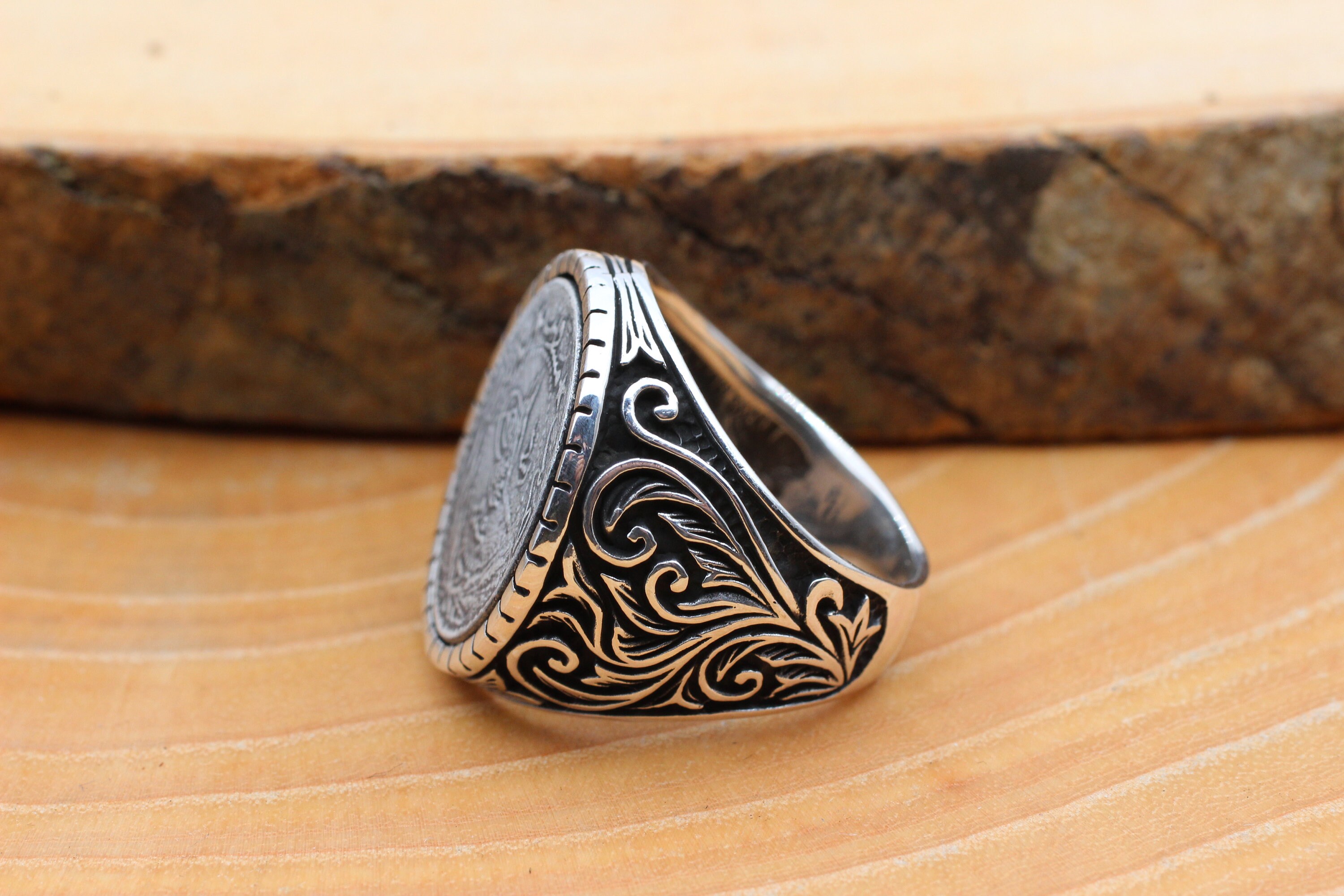 Ottoman Sign Men Ring 925 Sterling Silver Ring Ottoman Men - Etsy