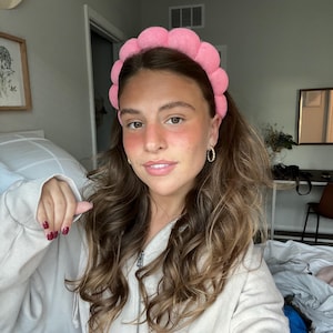 Grwm Headband | Spa Sponge Terry Towel Scalloped Headband | Puffy ...