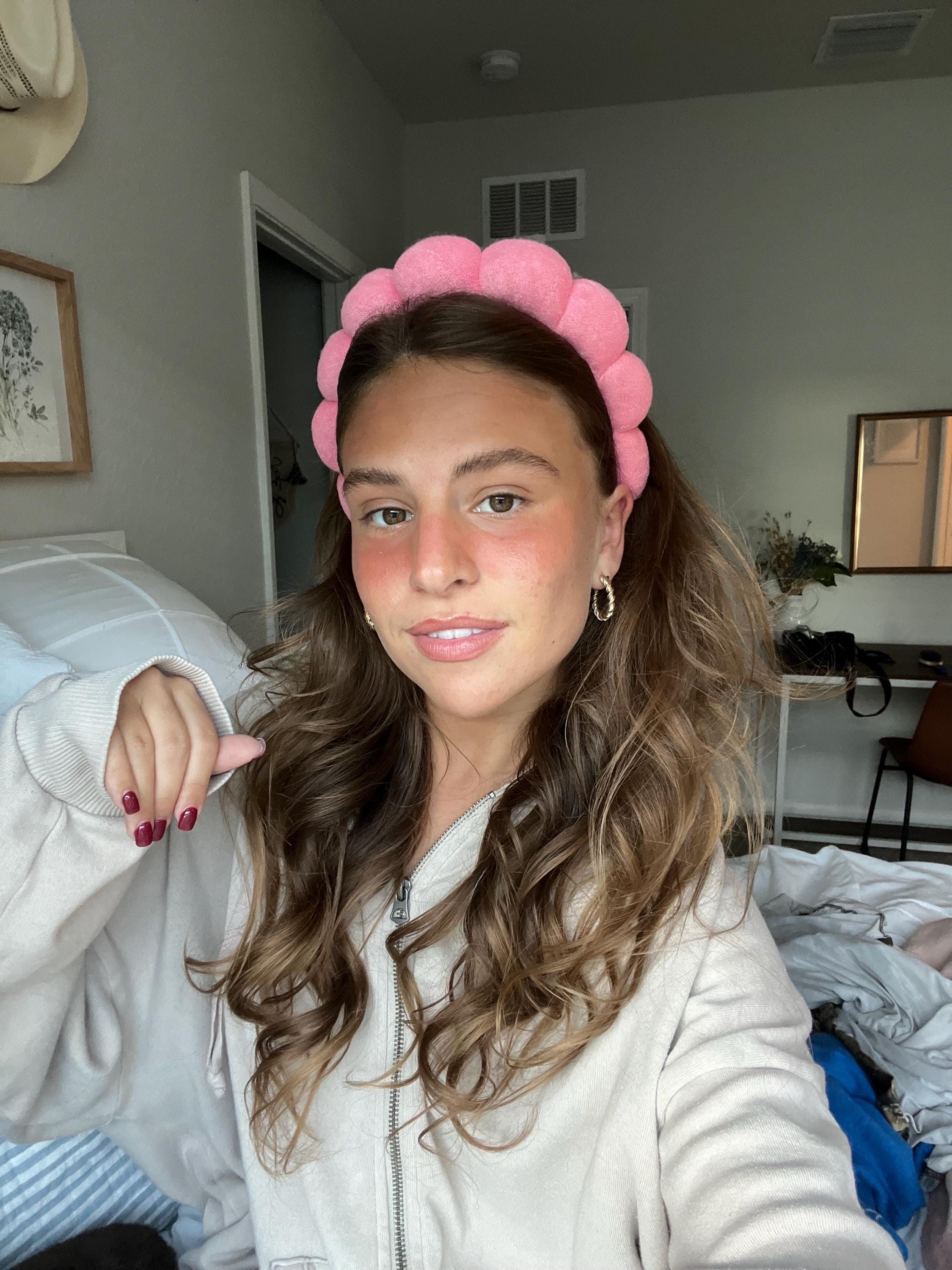 Grwm Headband | Spa Sponge Terry Towel Scalloped Headband | Puffy ...
