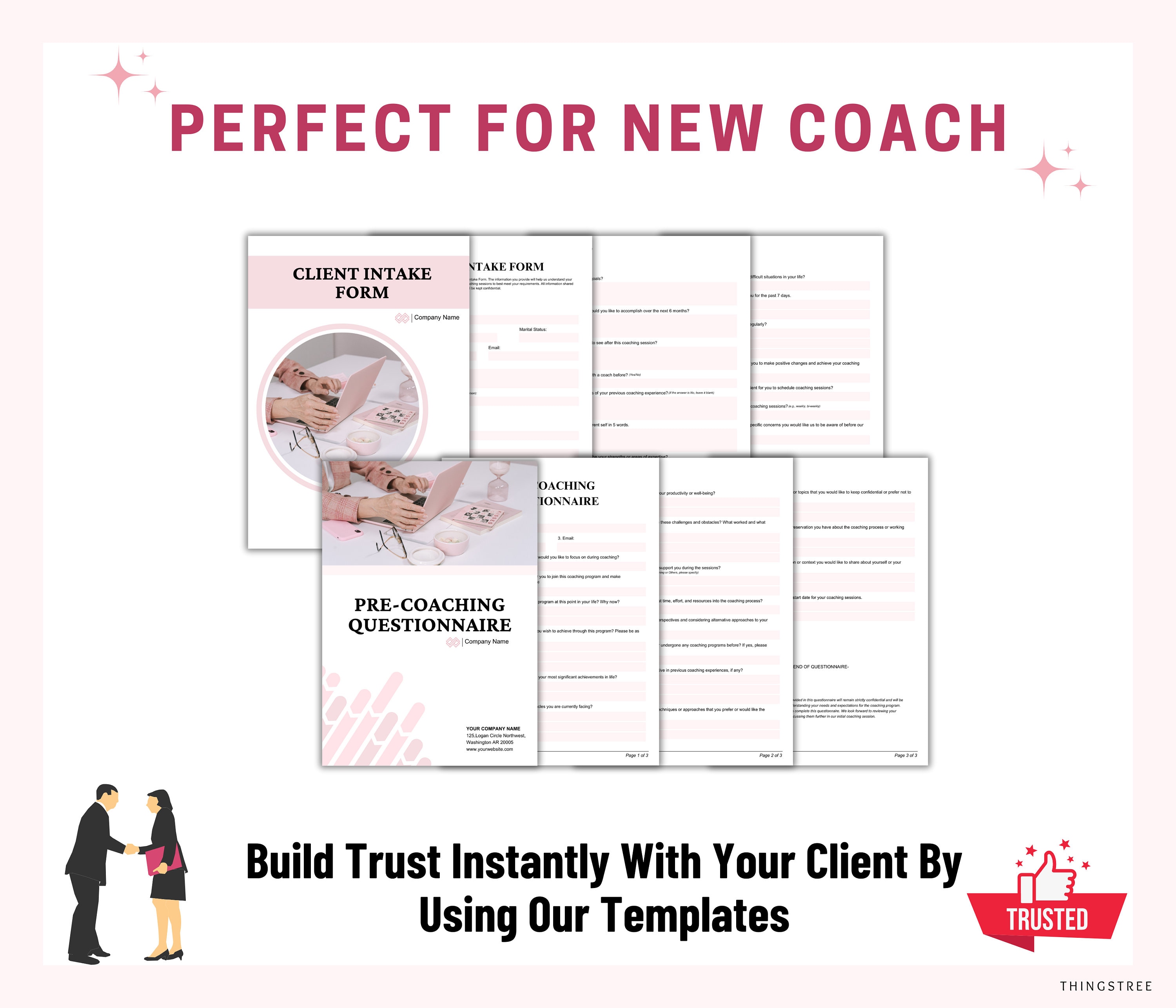 Pre Coaching Questionnaire,client Intake Form for Coaches,coaching ...