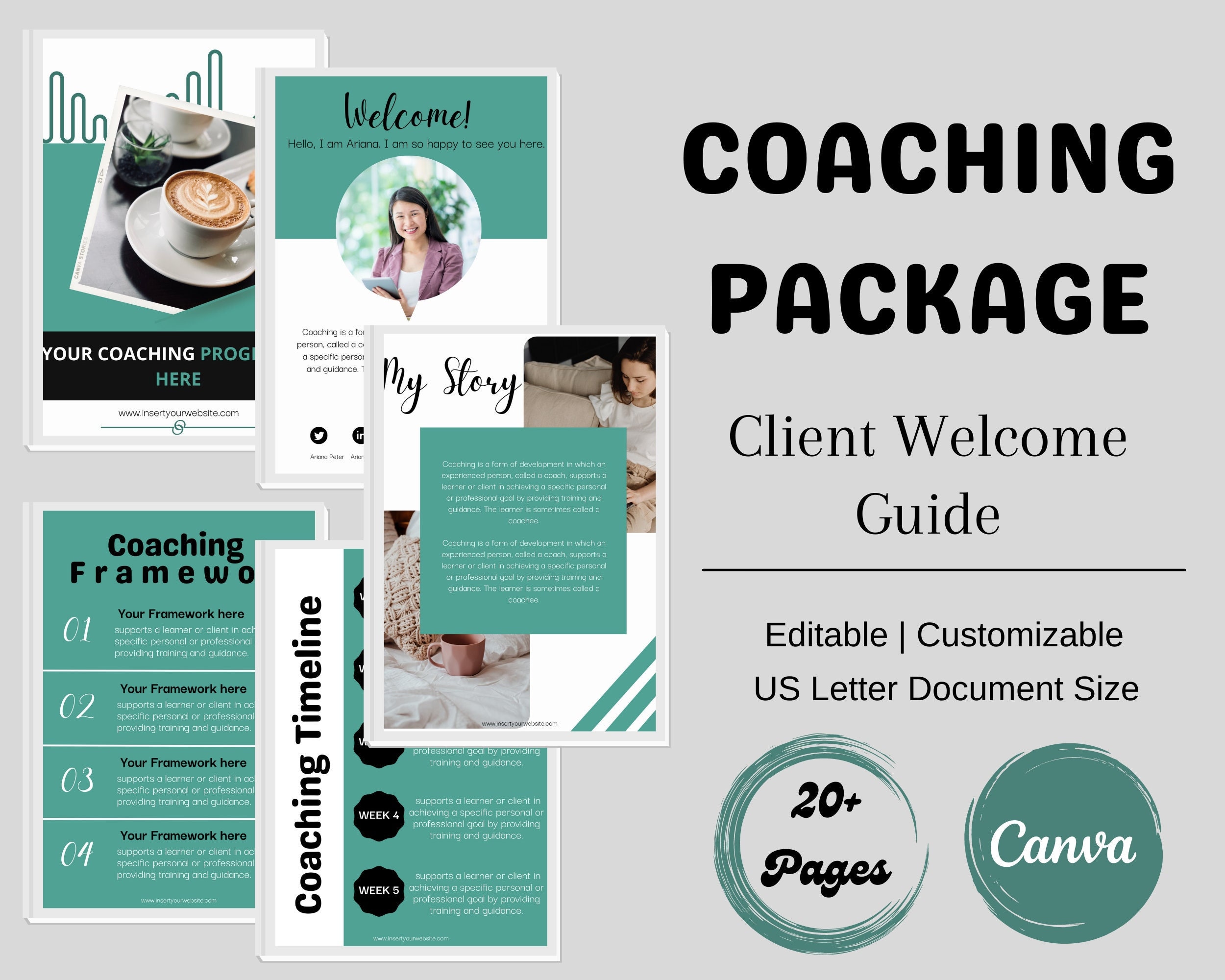 Paper & Party Supplies Stationery Client Welcome Pack Template Editable ...