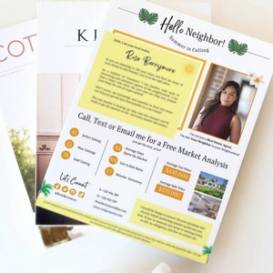 Hello Neighbor Flyer|real Estate Template| Hello Summer Real Estate ...