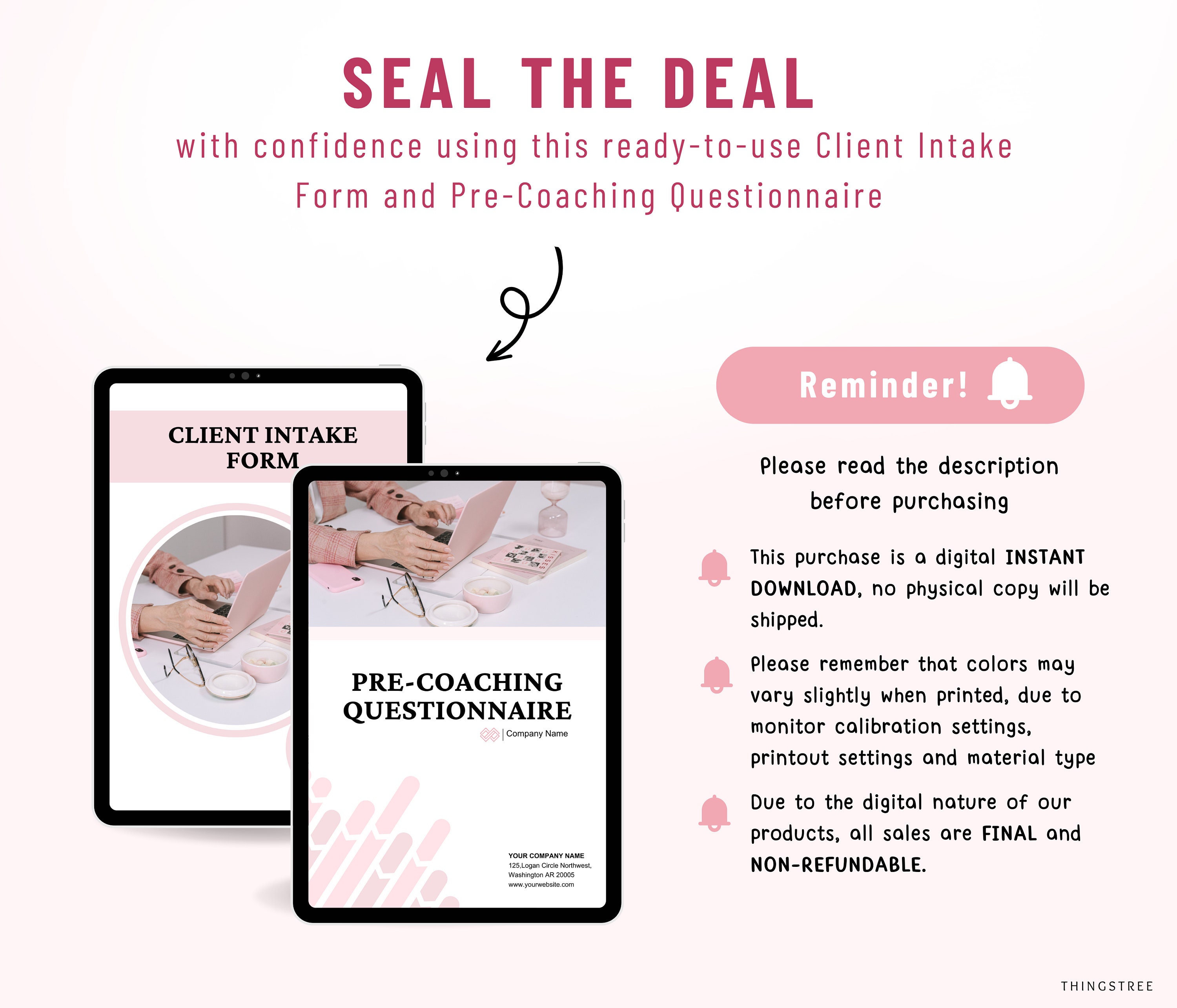 Pre Coaching Questionnaire,client Intake Form for Coaches,coaching ...