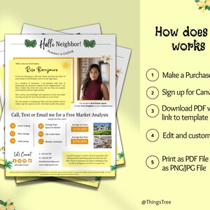 Hello Neighbor Flyer|real Estate Template| Hello Summer Real Estate ...