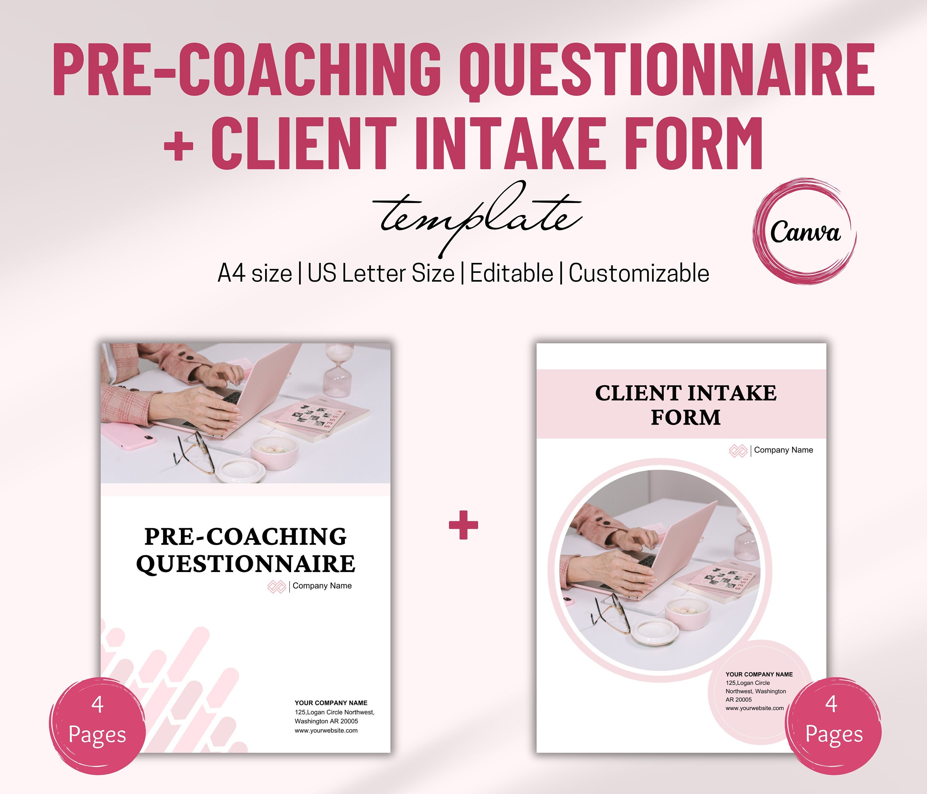 Pre Coaching Questionnaire,client Intake Form for Coaches,coaching ...