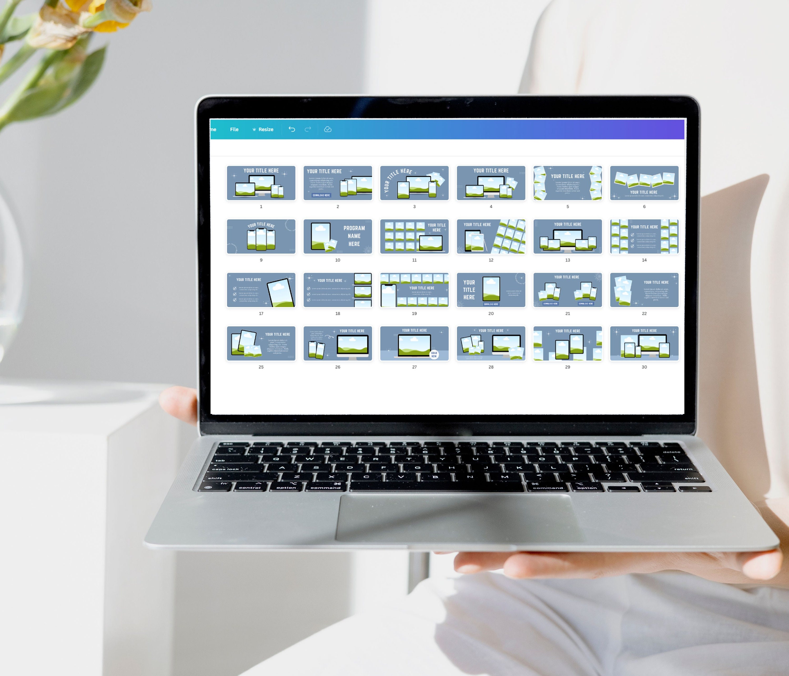 Mock up Canva Template for Coaches | Branding Kit Mock Ups |online ...