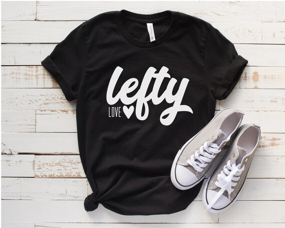 Lefty Love Tshirt Cute Left Handed Shirt Left-handed Tee - Etsy