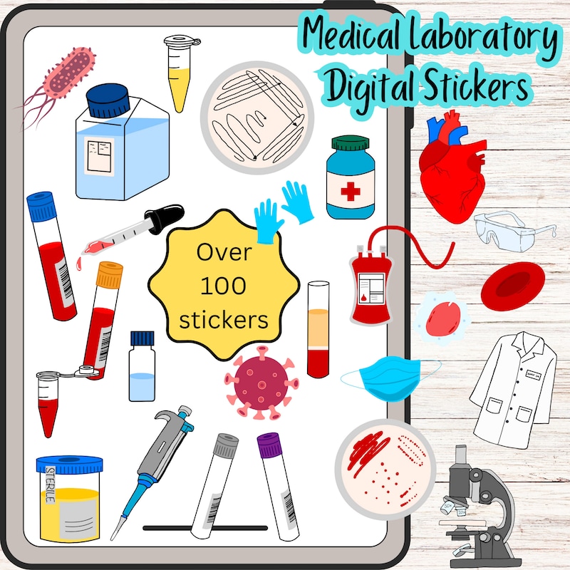 Laboratory Stickers - Etsy
