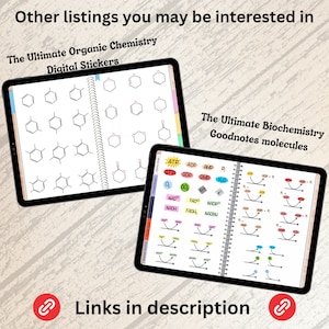 Goodnotes Organic Chemistry Editable Molecules and Common Functional ...