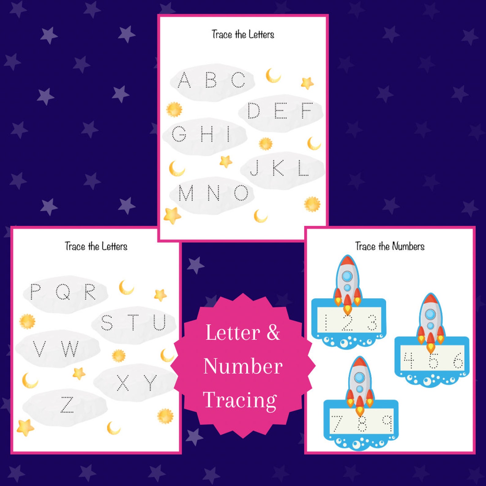 Solar System Printable Coloring and Activity Book for Kids - Etsy