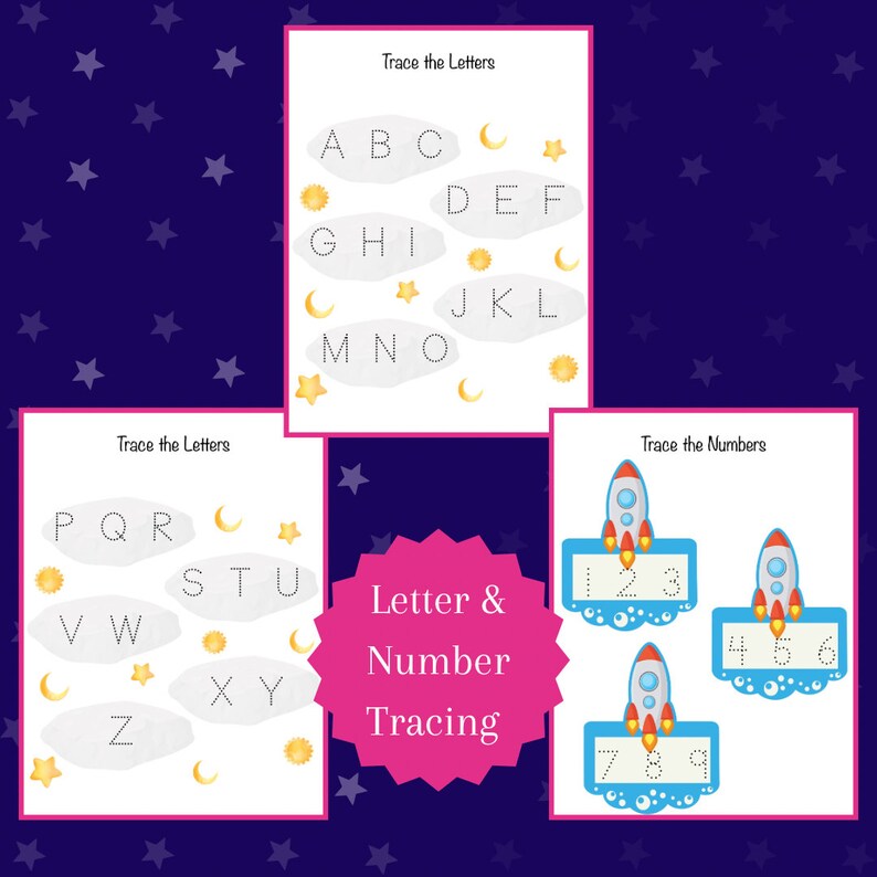 Solar System Printable Coloring and Activity Book for Kids - Etsy