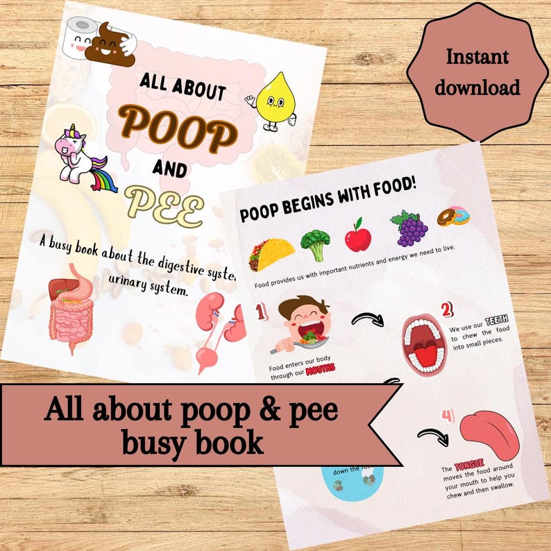 All About Poop and Pee: a Fun and Educational Busy Book for Kids ...