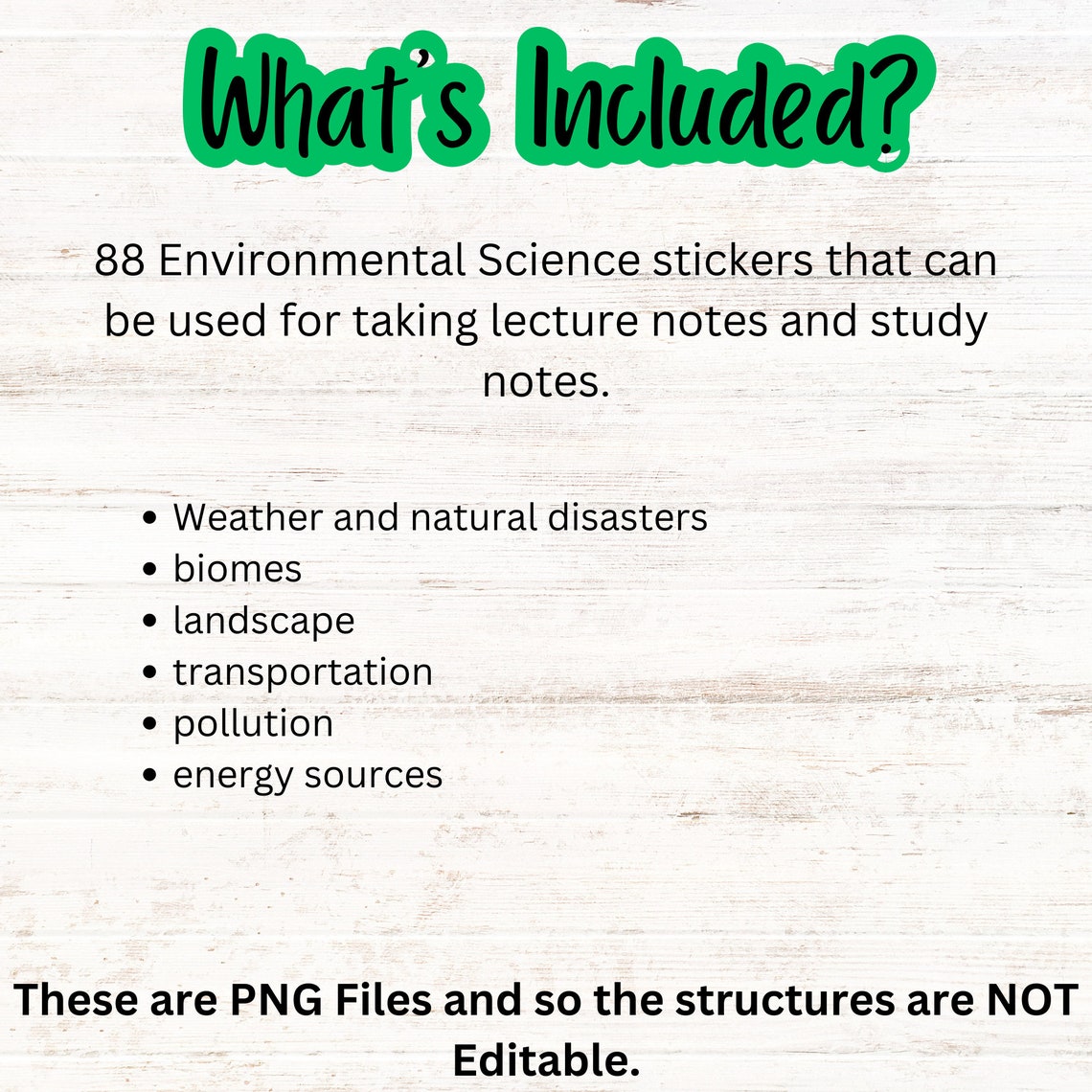Environmental Sticker Pack for Earth Science Courses for Digital Note ...