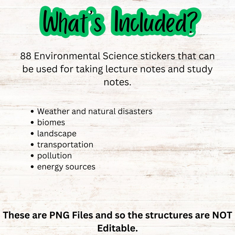 Environmental Sticker Pack for Earth Science Courses for Digital Note ...