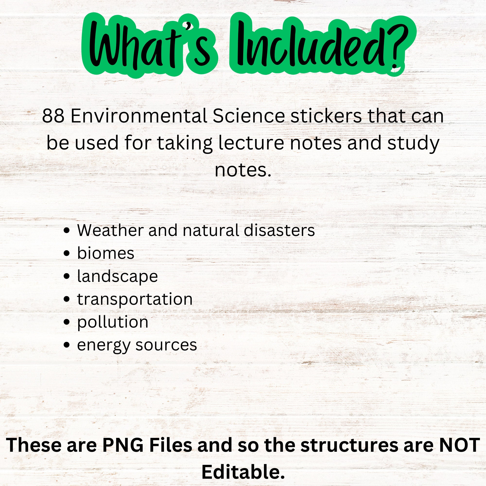 Environmental Sticker Pack for Earth Science Courses for Digital Note ...