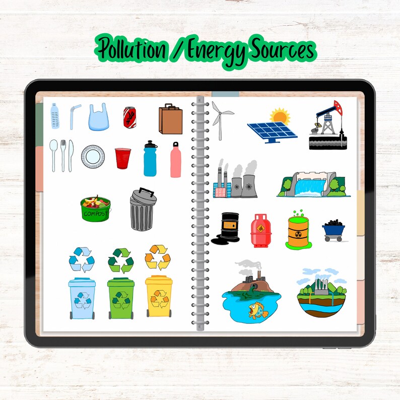 Environmental Sticker Pack for Earth Science Courses for Digital Note ...