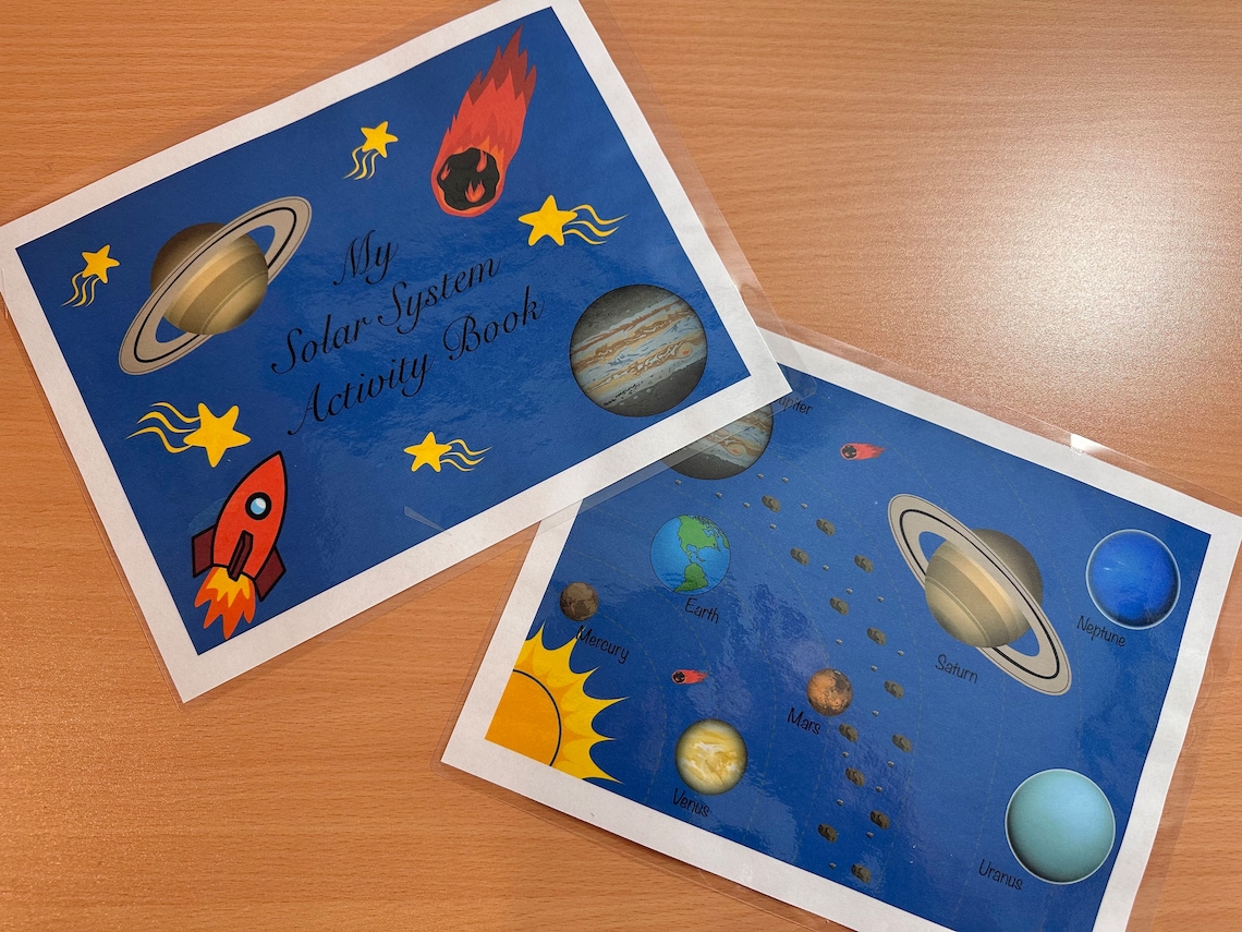 Solar System Printable Busy Book for Kids Solar System - Etsy