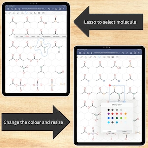 Goodnotes Organic Chemistry Editable Molecules and Common Functional ...