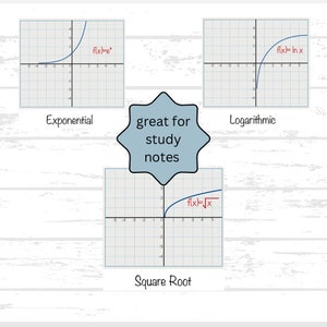 Digital Graph Stickers for Mathematics and Physics Note Taking or ...