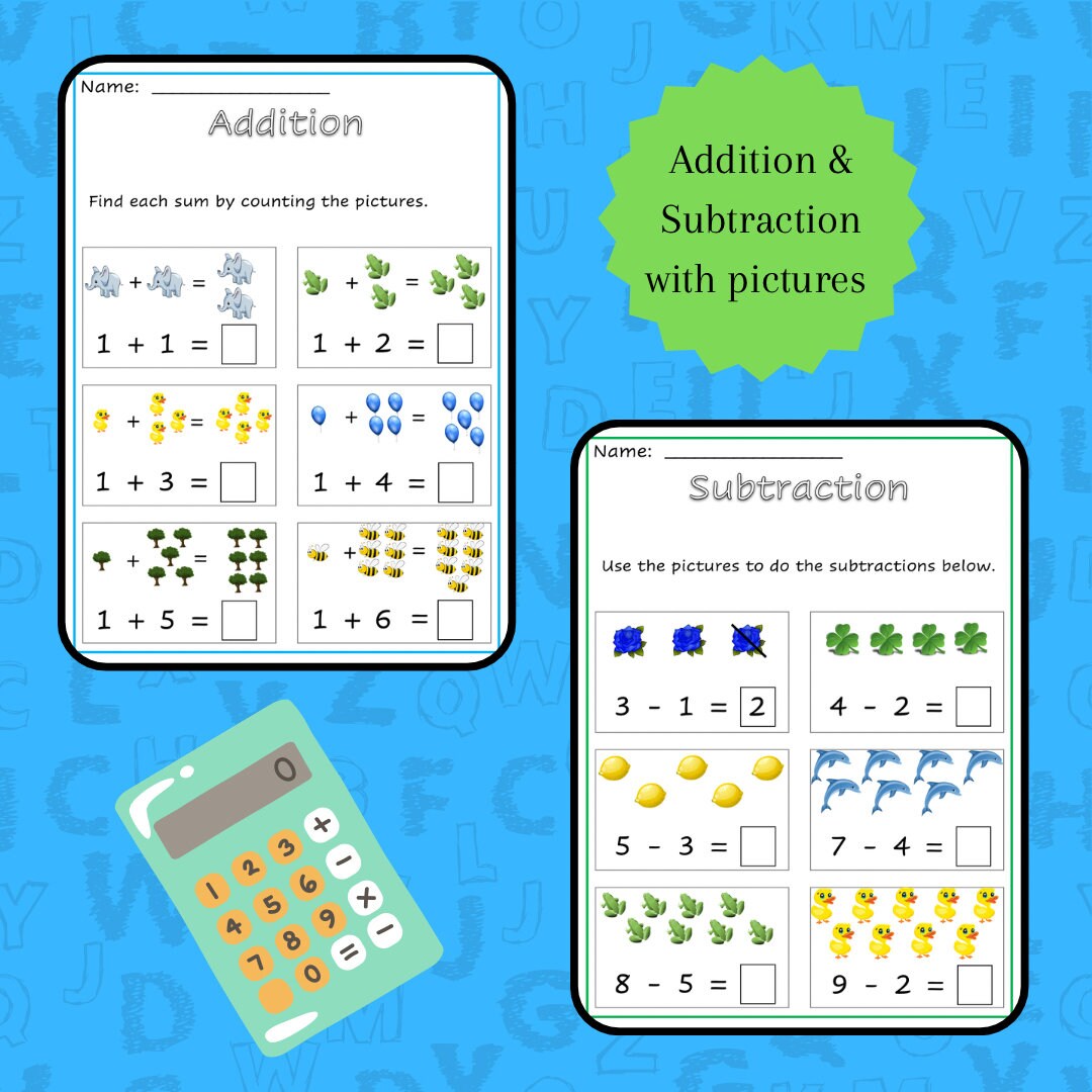 Preschool Math and Writing Worksheet Bundle Printable ABC Tracing ...