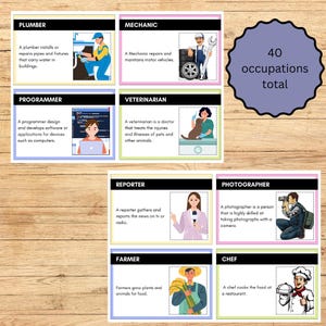 Occupation Flashcards for Kids – Fun and Educational Printable! - Etsy