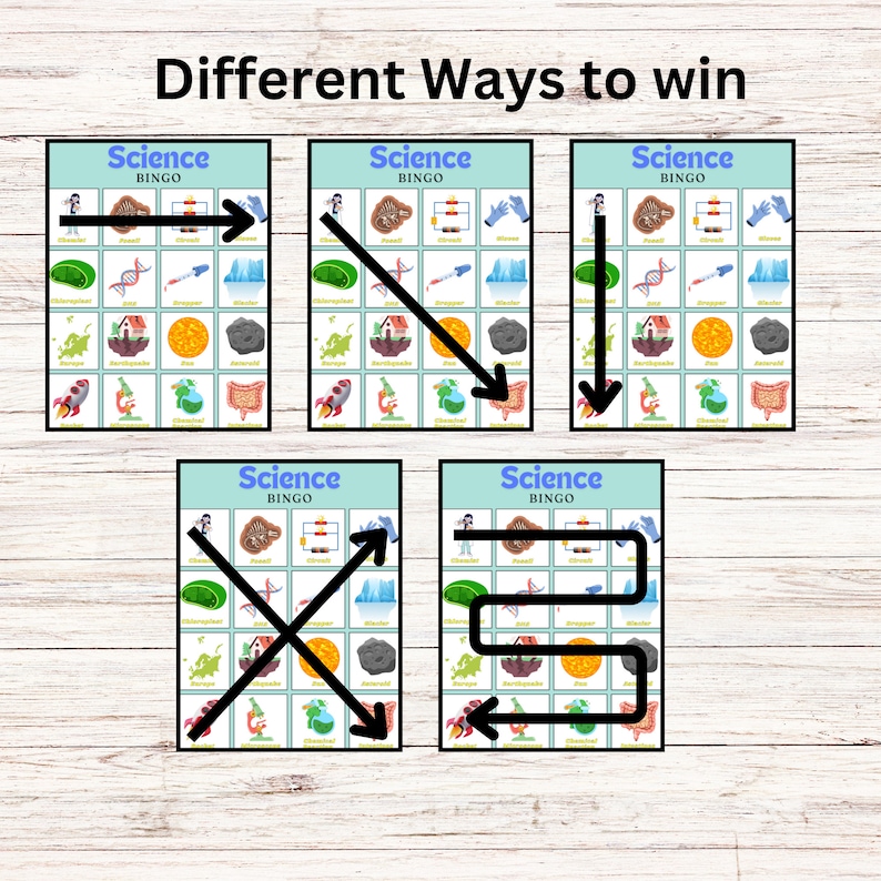 Science Bingo Game for Kids and Families – Educational Printable ...