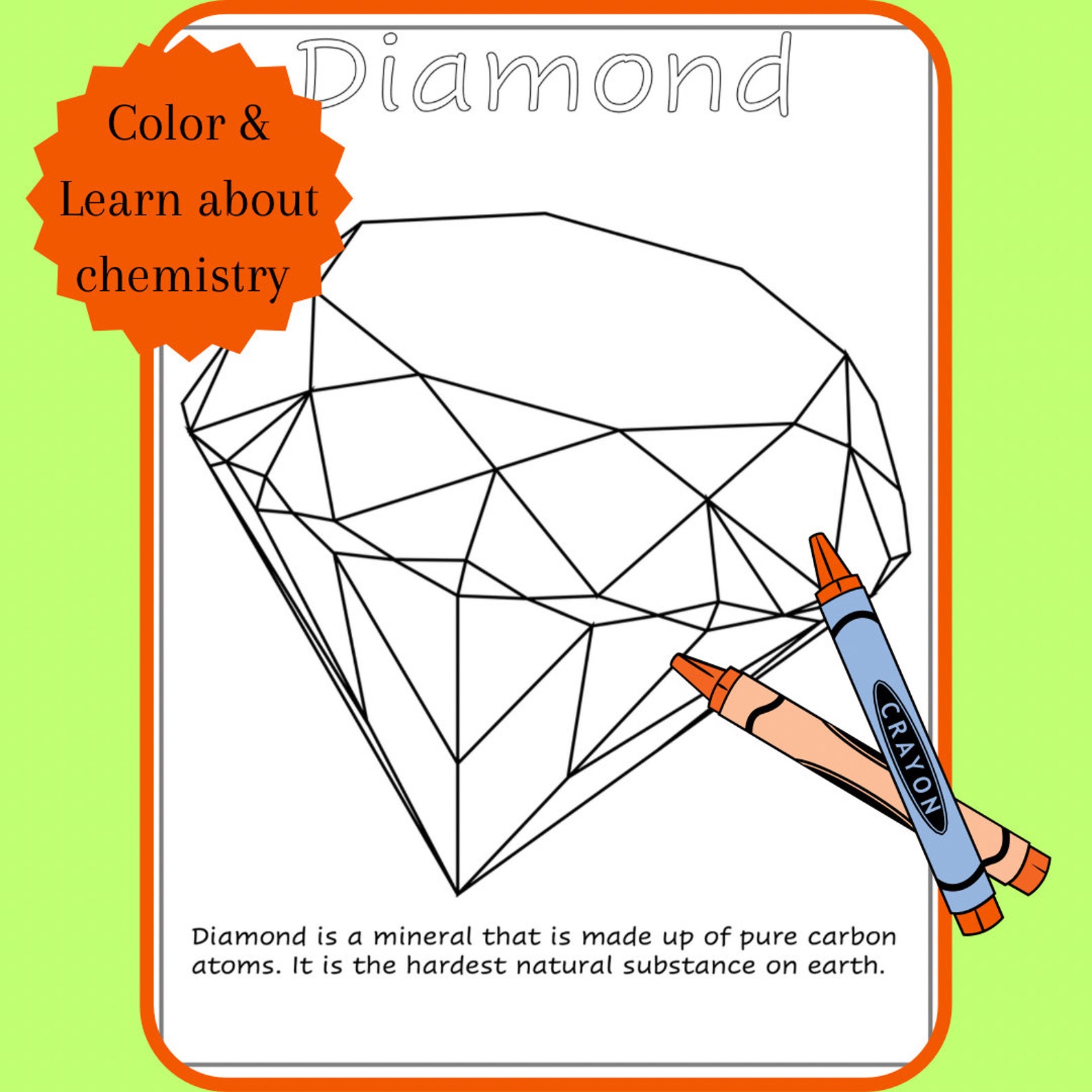 Chemistry Printable Coloring Pages Introduction to Chemistry for ...