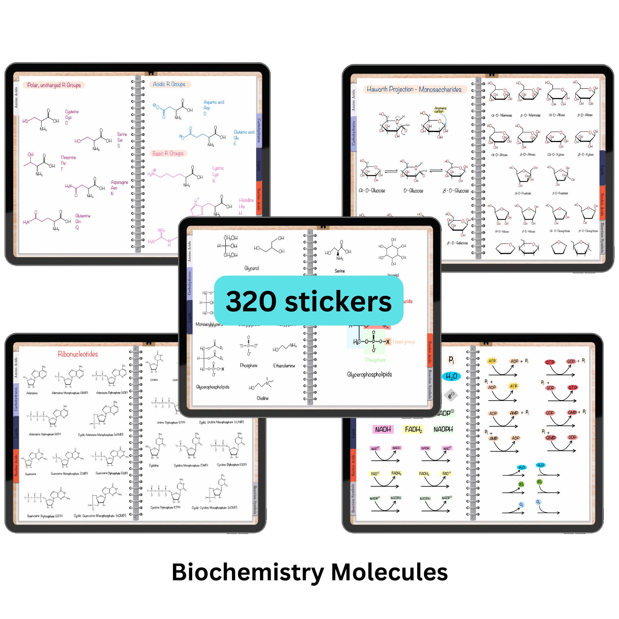 Digital Sticker Pack for Biochemistry, Biology, Chemistry, Physics ...