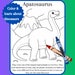 Dinosaur Coloring Pages for Toddlers, Preschool, Kindergarten Printable ...