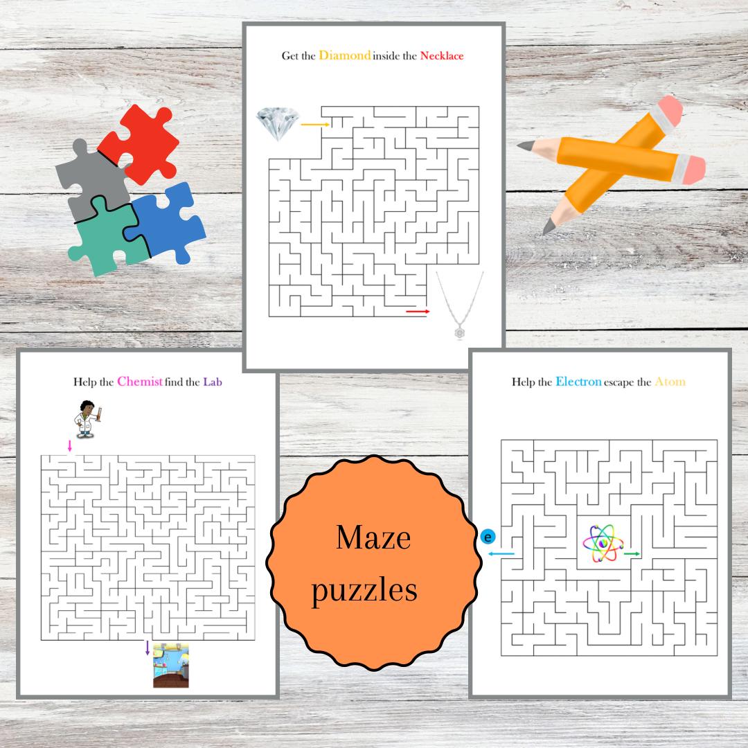 Chemistry Printable Activity Book for Kids - Etsy