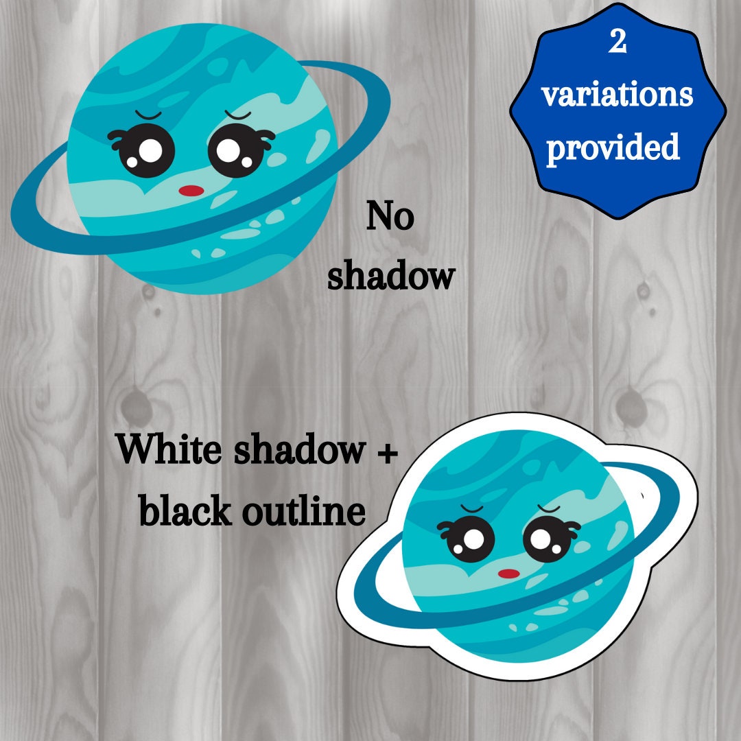 Solar System Printable Stickers and Digital Clip Art Printable Planets ...