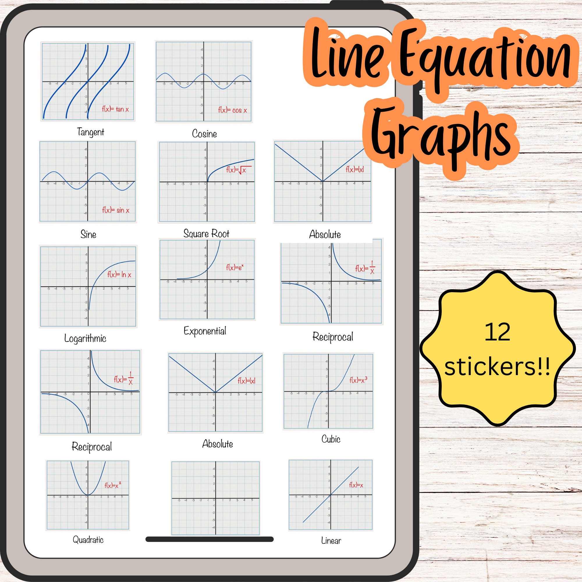 General Physics and Astronomy Digital Pre-cropped Stickers With ...