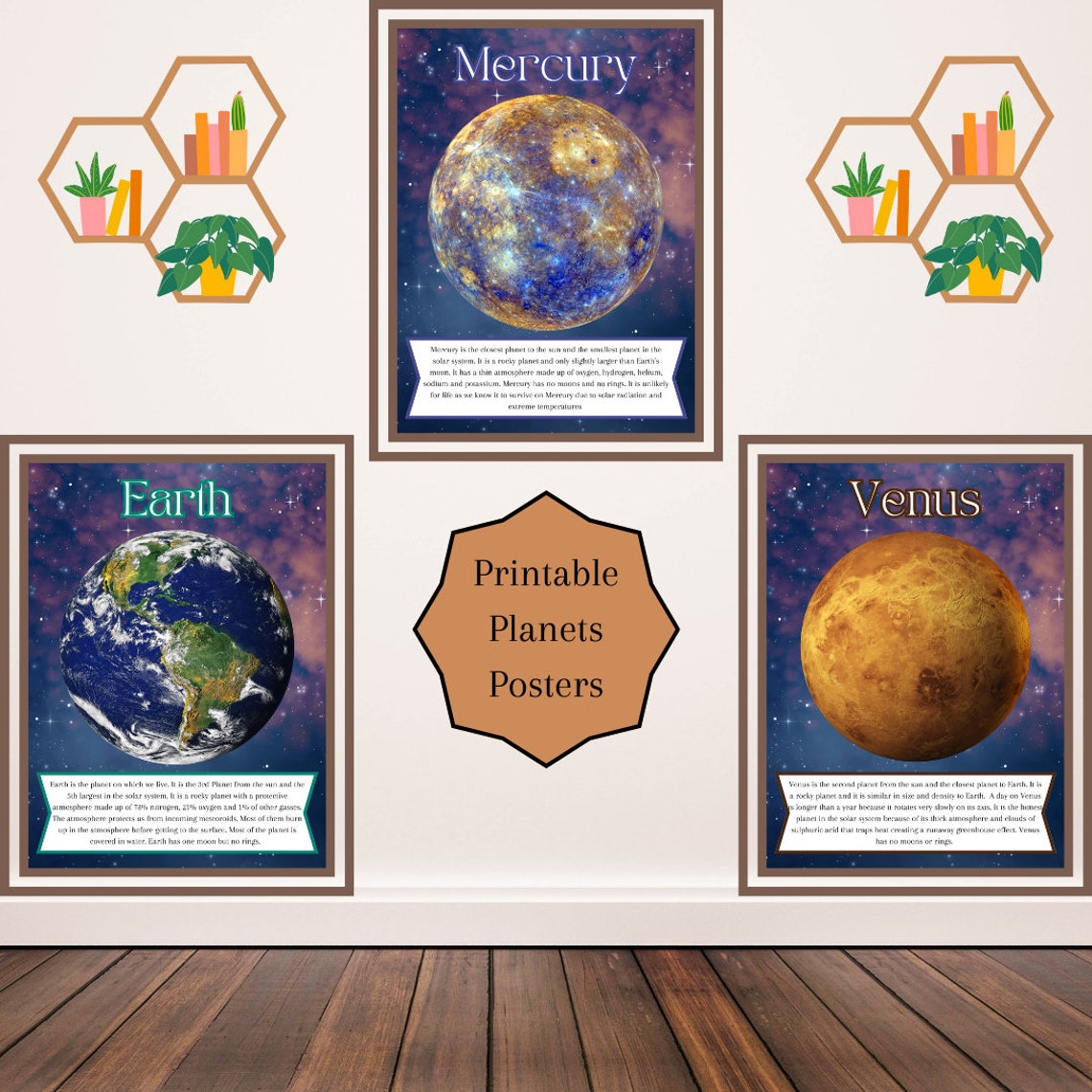 Printable Planets Solar System Posters for Classrooms and - Etsy Canada