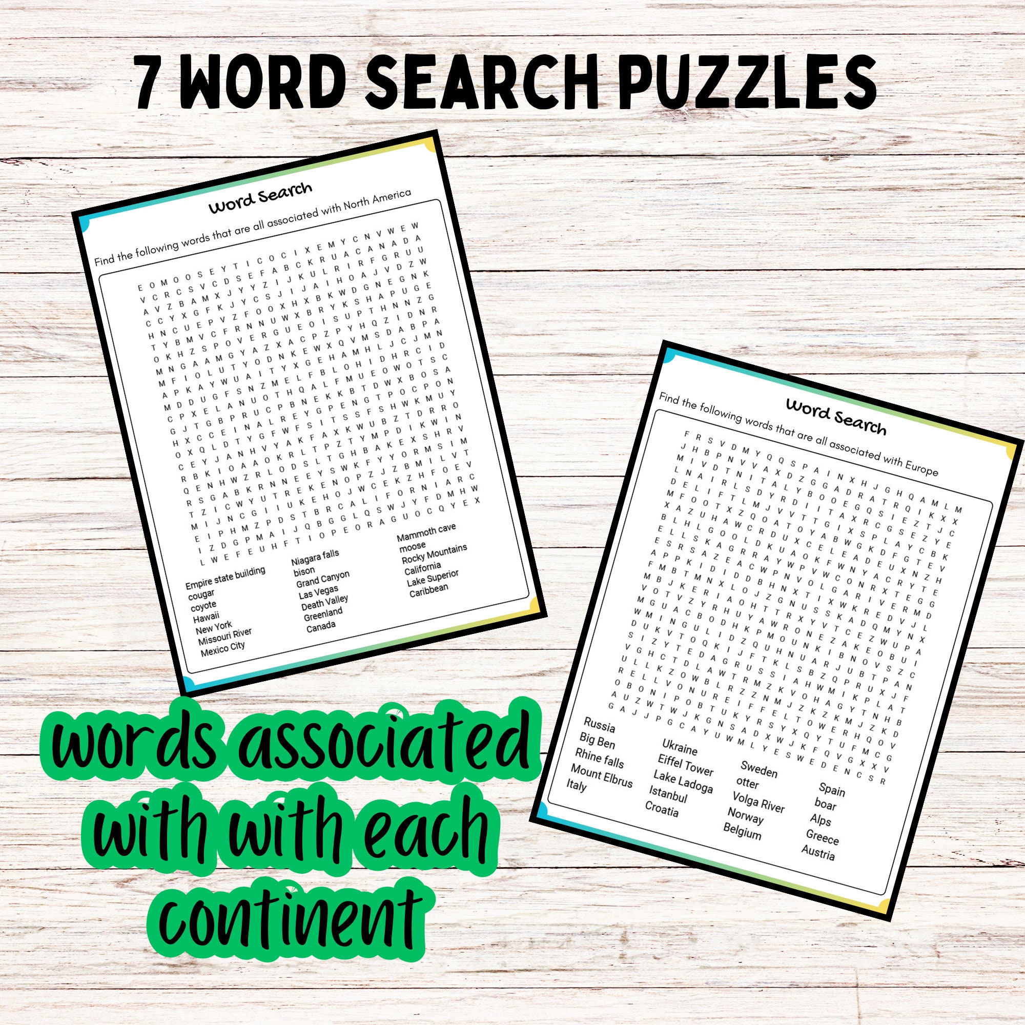 Geography Printable Coloring and Activity Book for Kids - Etsy