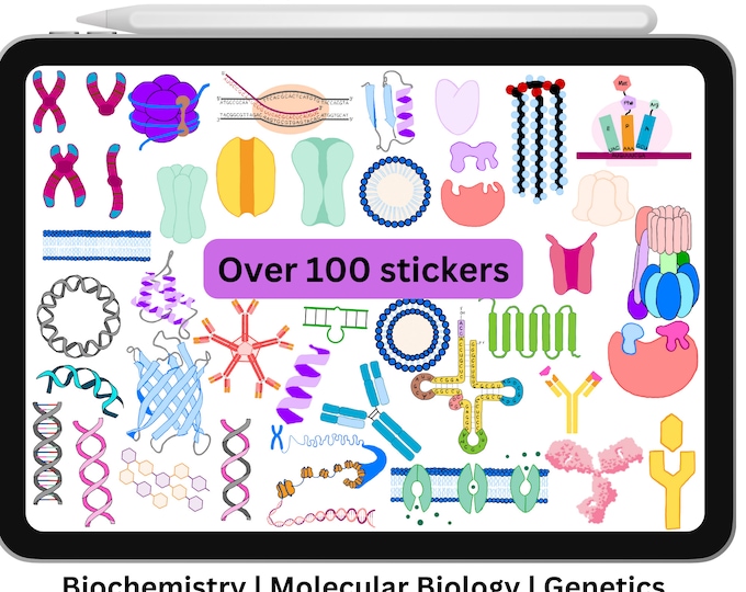 Digital Stickers for Biochemistry, Molecular Biology & Genetics ...
