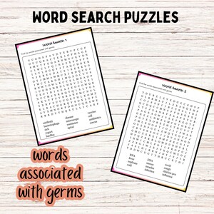 Germs Printable Activity and Coloring Book for Kids With Mazes ...